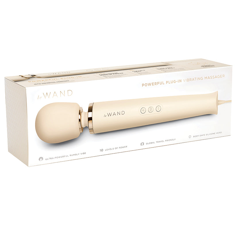 Le Wand Powerful Plug In Vibrating Massager Cream