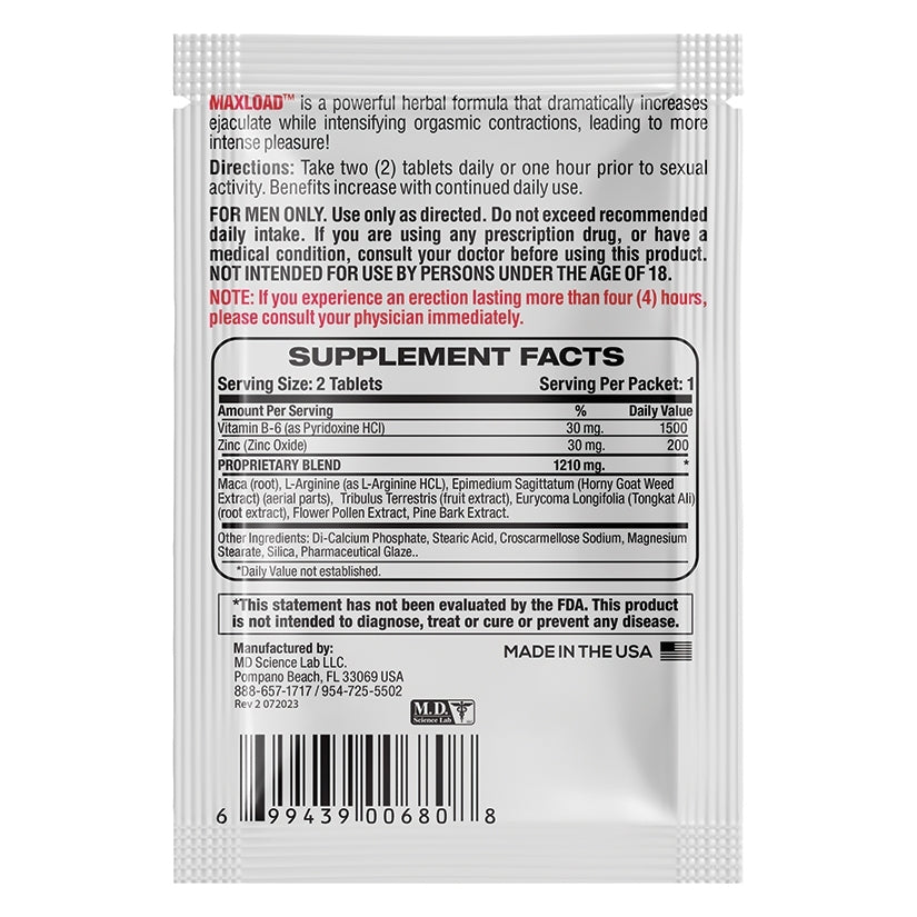 MAX Load-2 Pill Pack – LifestyleDistributing.com